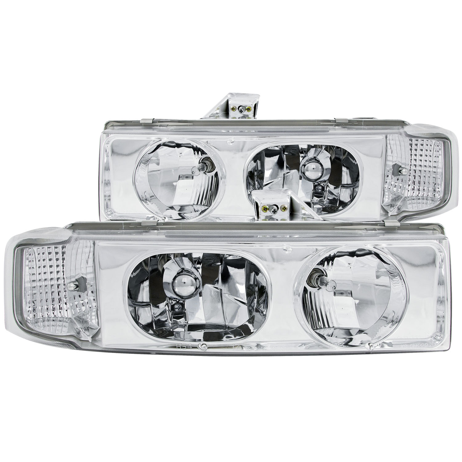 Anzo USA 111001 Crystal Headlights Chrome 1pc | THMotorsports
