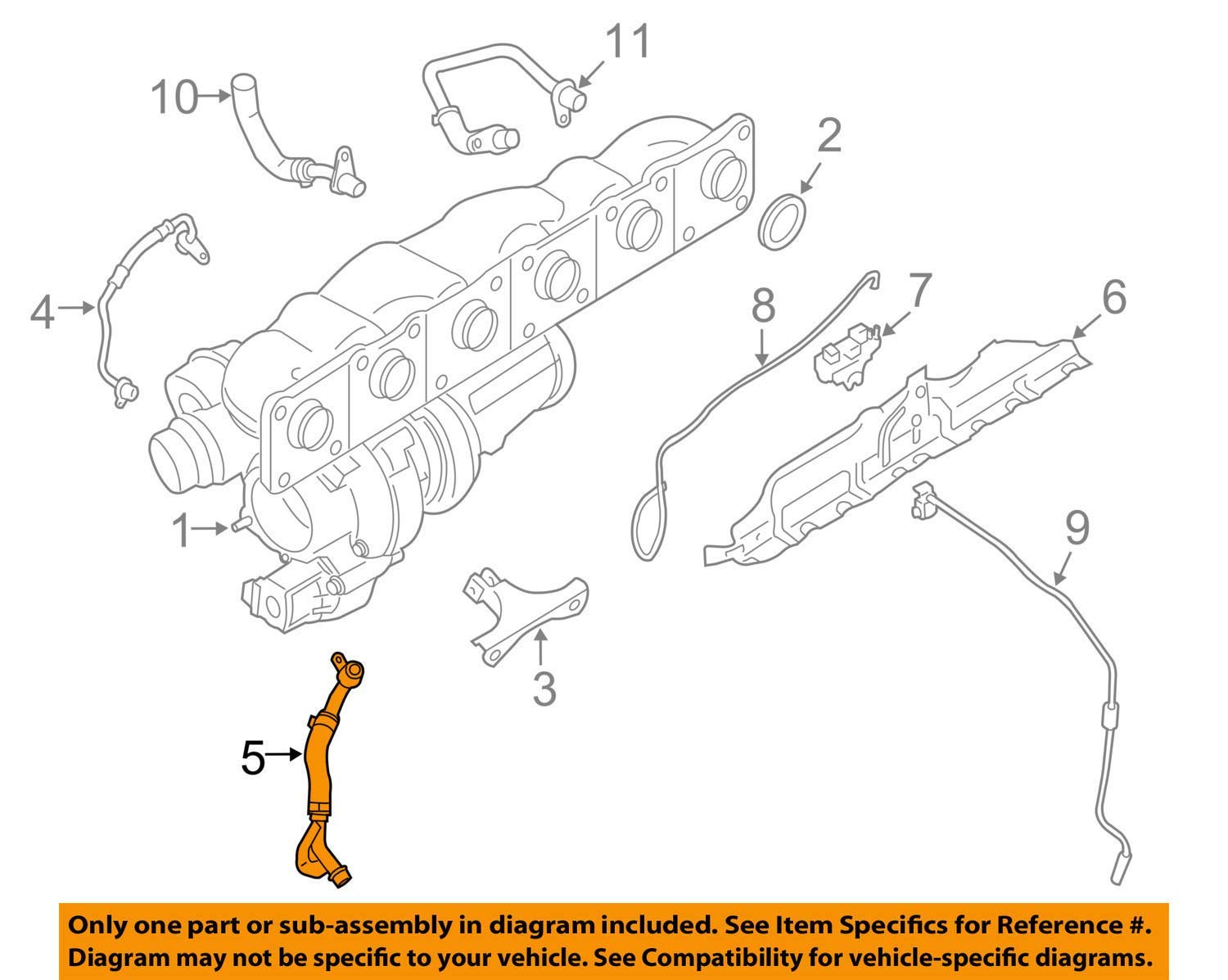 Genuine BMW 11-42-7-585-403 Turbocharger Oil Line | THMotorsports