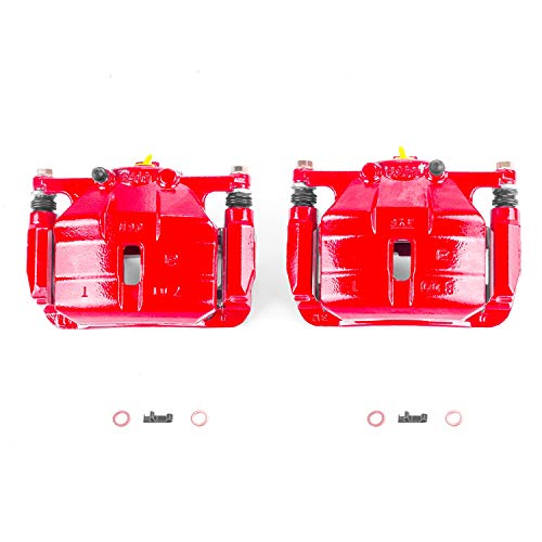 Power Stop S3428 Red Caliper Pair W/brkt | THMotorsports