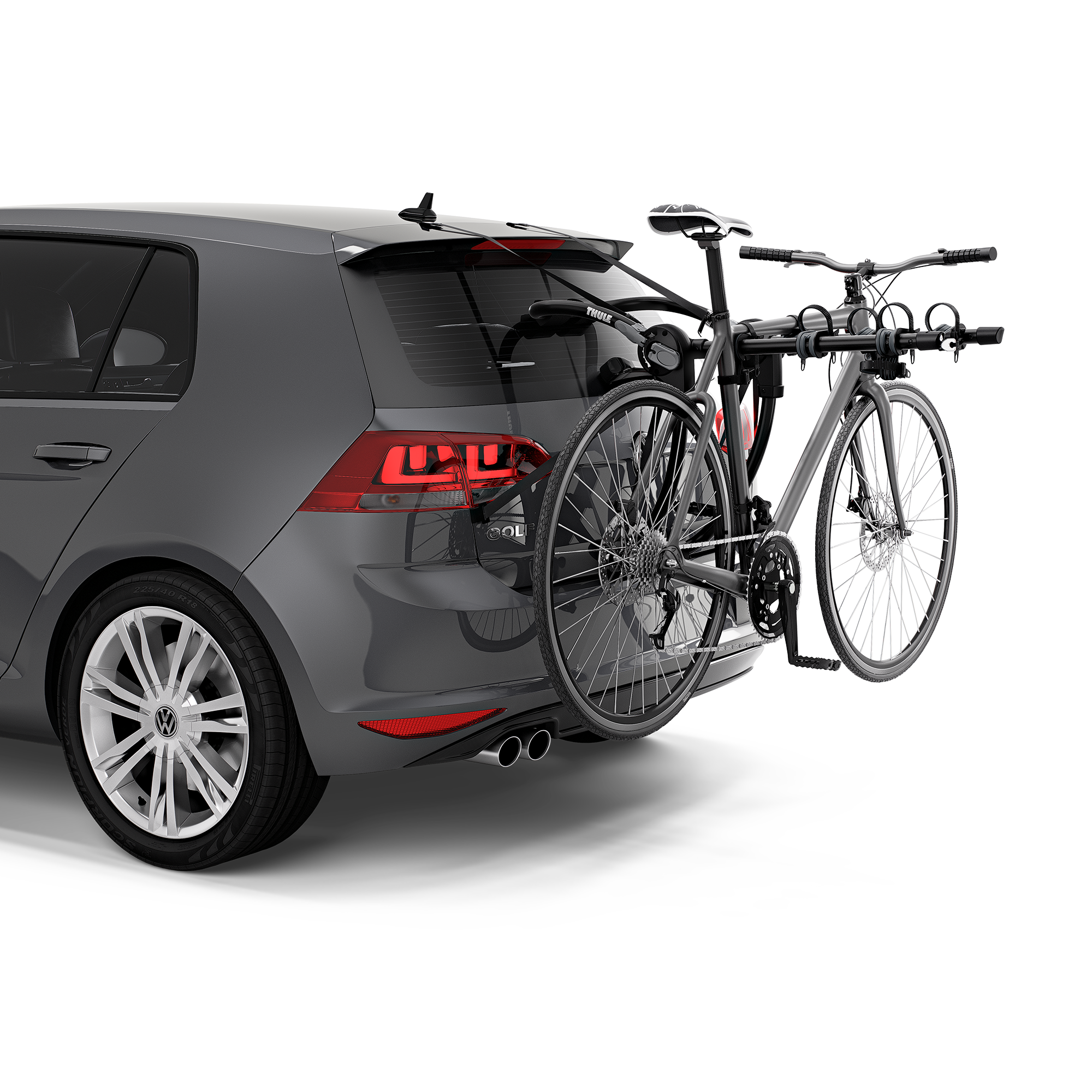 Thule 900700 Gateway Pro 3 Robust trunk bike rack securely holds bikes ...