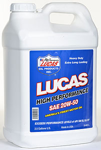 Lucas Oil 10622 Sae 20w-50 Racing Only Motor Oil - 2.5 Gallons ...