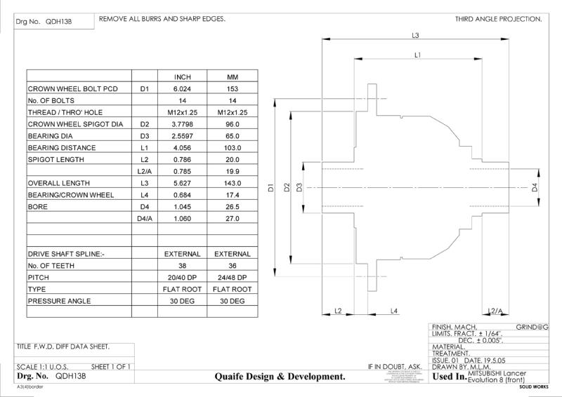 Quaife QDH13B ATB Differential | THMotorsports